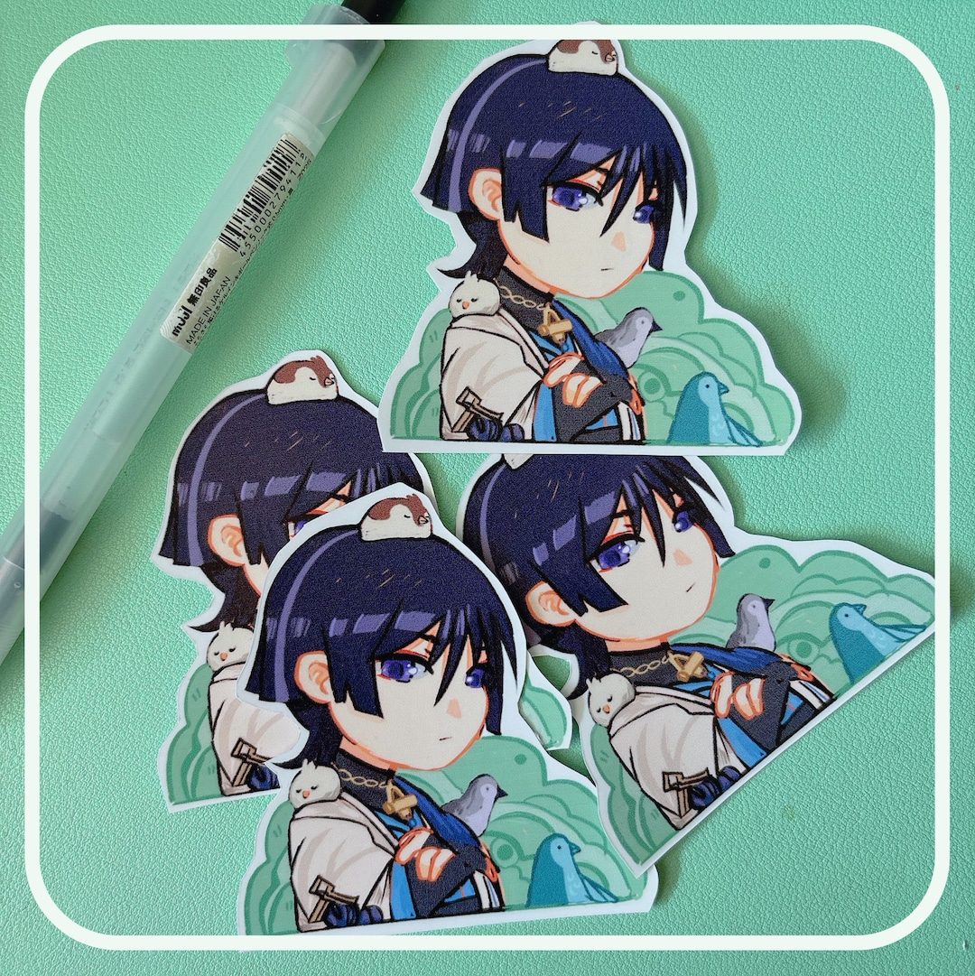 Scaramouche Wanderer Genshin Impact Sticker - Etsy