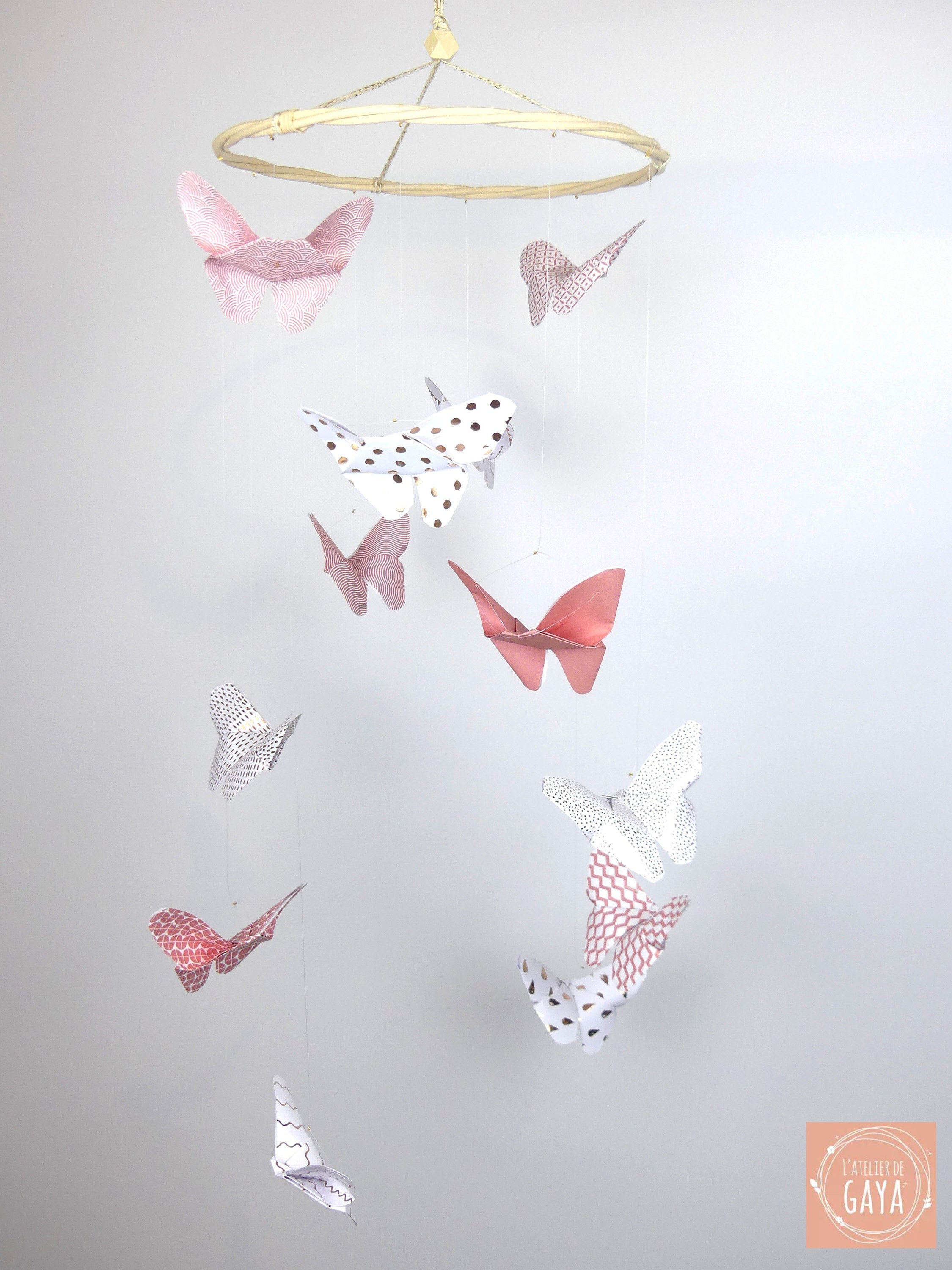 Origami Butterfly Mobile