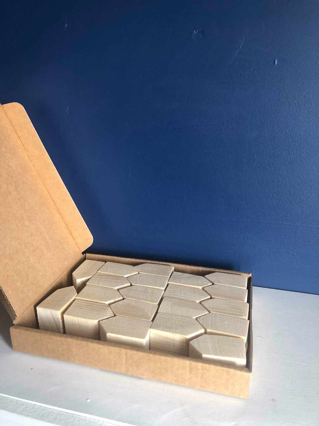 Small Wooden Miniature Village Houses, Houses in a Box, Craft Project ...