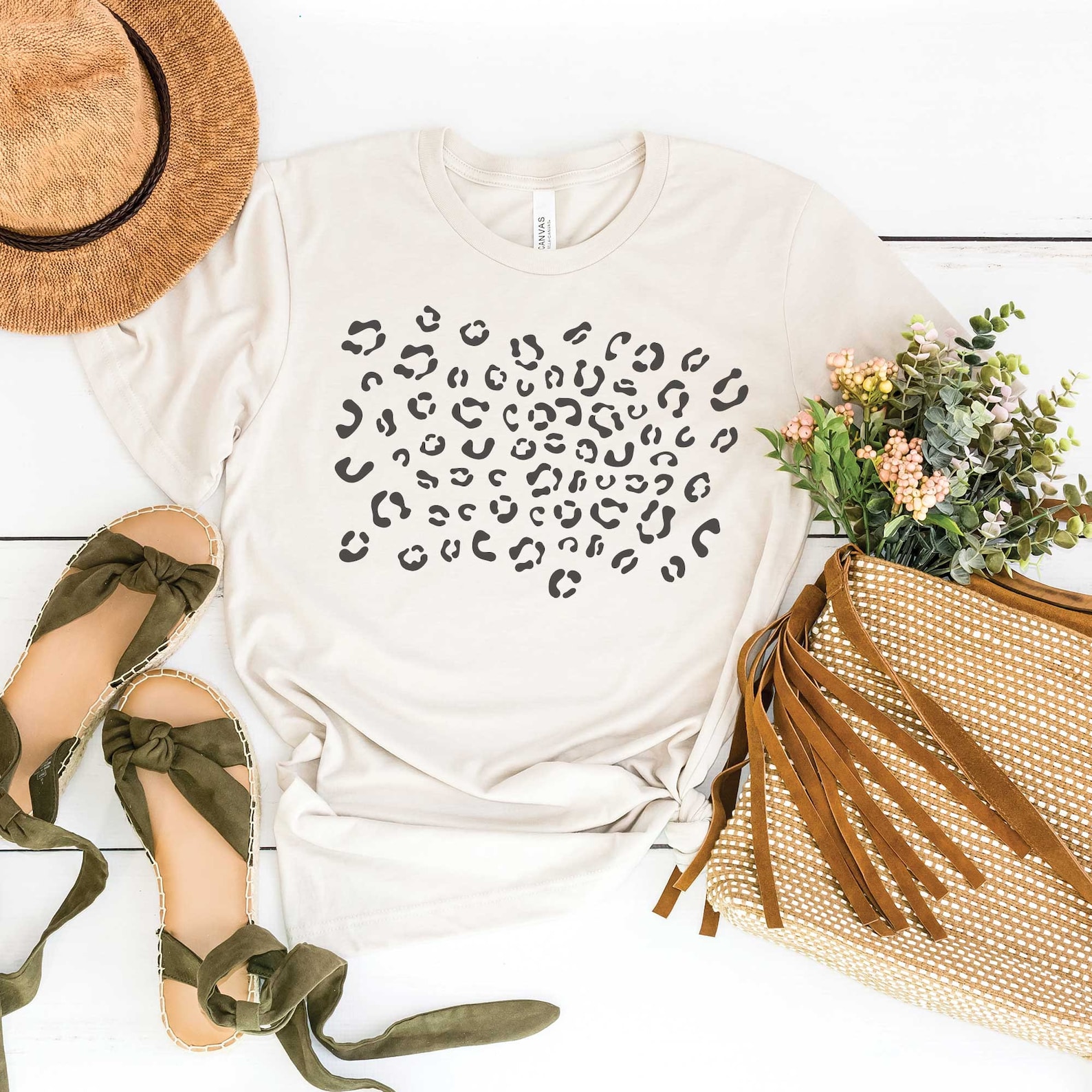 Leopard Print Shirt Animal Cheetah Print Tee Cute Fall - Etsy