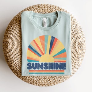 Retro Sunshine | Retro Tees L Mom | Mom Tee | Graphic Tee | Camping ...