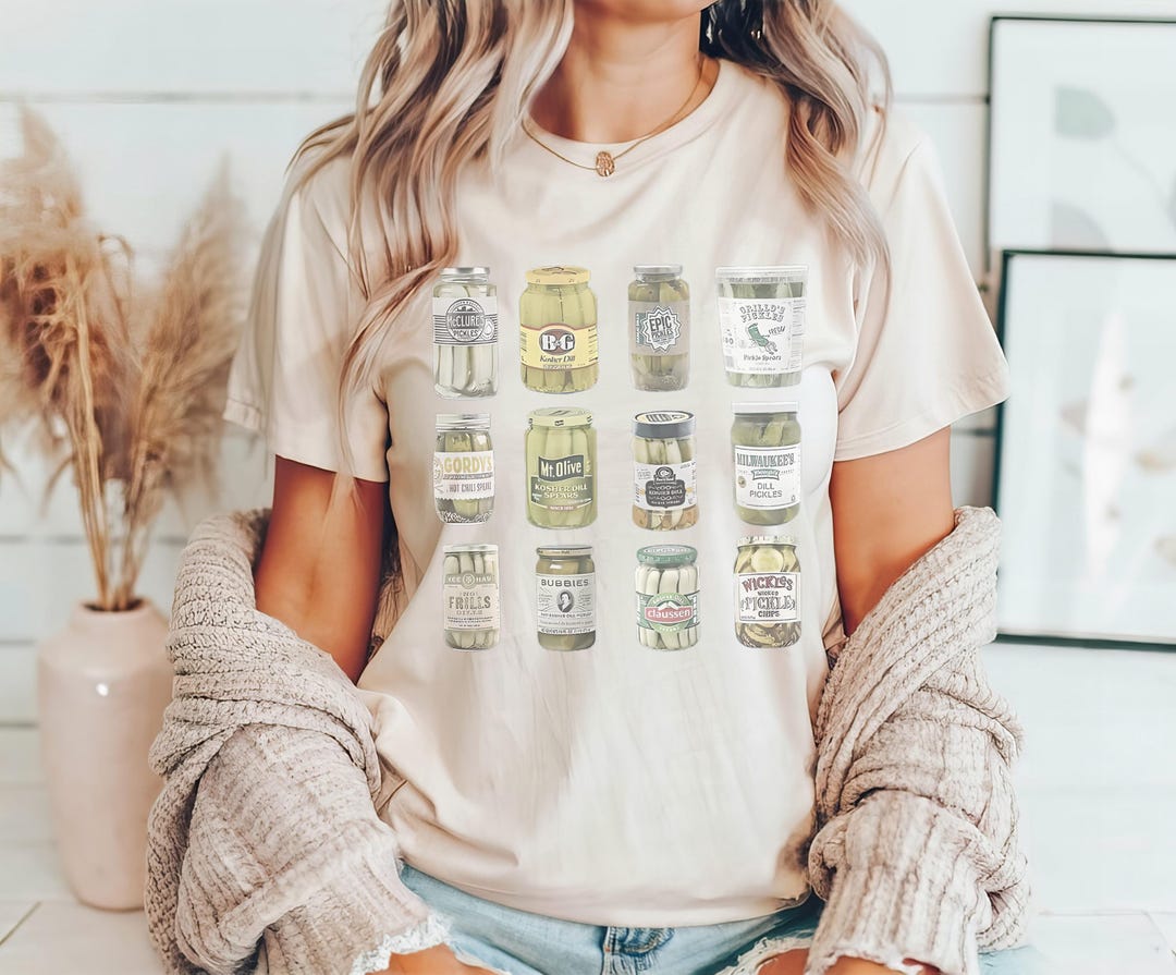Retro Pickle Chart | Pickle Tee | Retro Pickles | Pickle Lover Graphic ...
