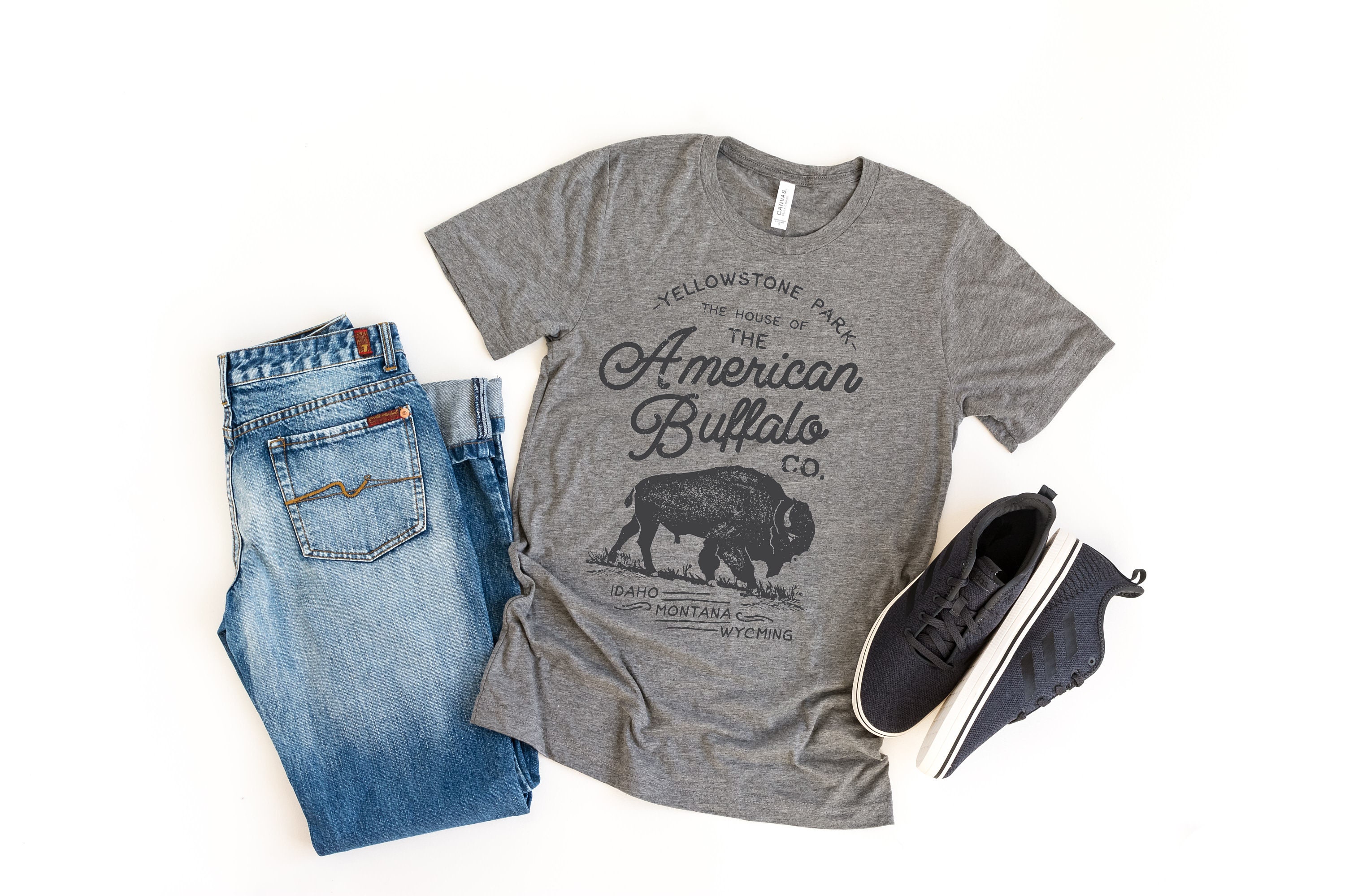 American Buffalo Tee Dad Tee Fathers Day Outdoor Tees - Etsy