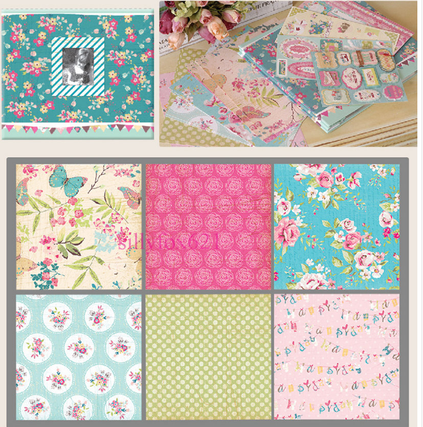 Cute Pretty Vintage DIY Photo Album Craft Scrapbook With Deco ...