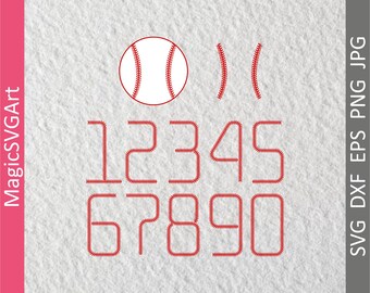 Baseball stitch font | Etsy