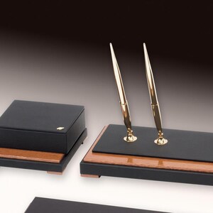 Leather Deskset / Luxury Leather Desk Set/ Genuine Leather Desk Set ...
