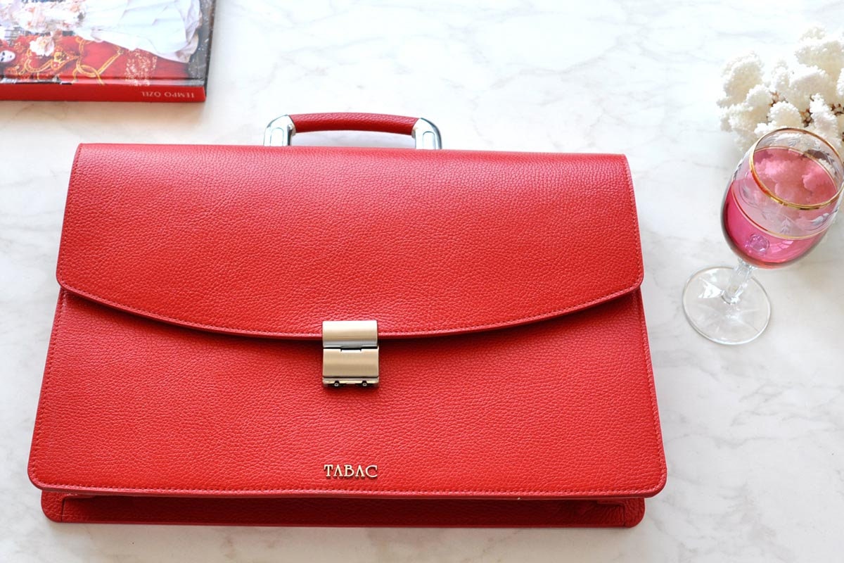 Leather Briefcase Women , RED Leather Briefcase, Lawyers Bag, Classic ...