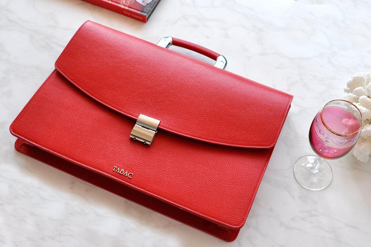 Leather Briefcase Women , RED Leather Briefcase, Lawyers Bag, Classic ...