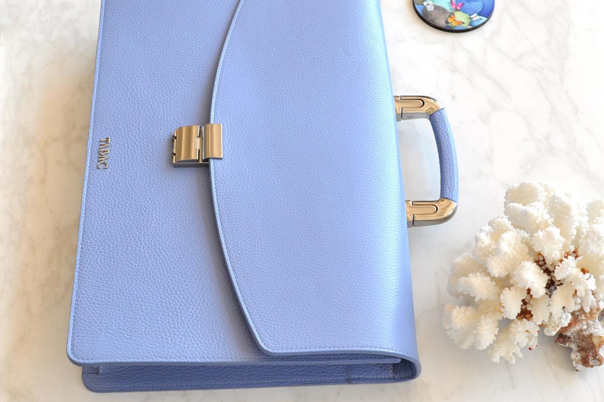 Leather Briefcase Women , BLUE Leather Briefcase, Lawyers Bag, Classic ...