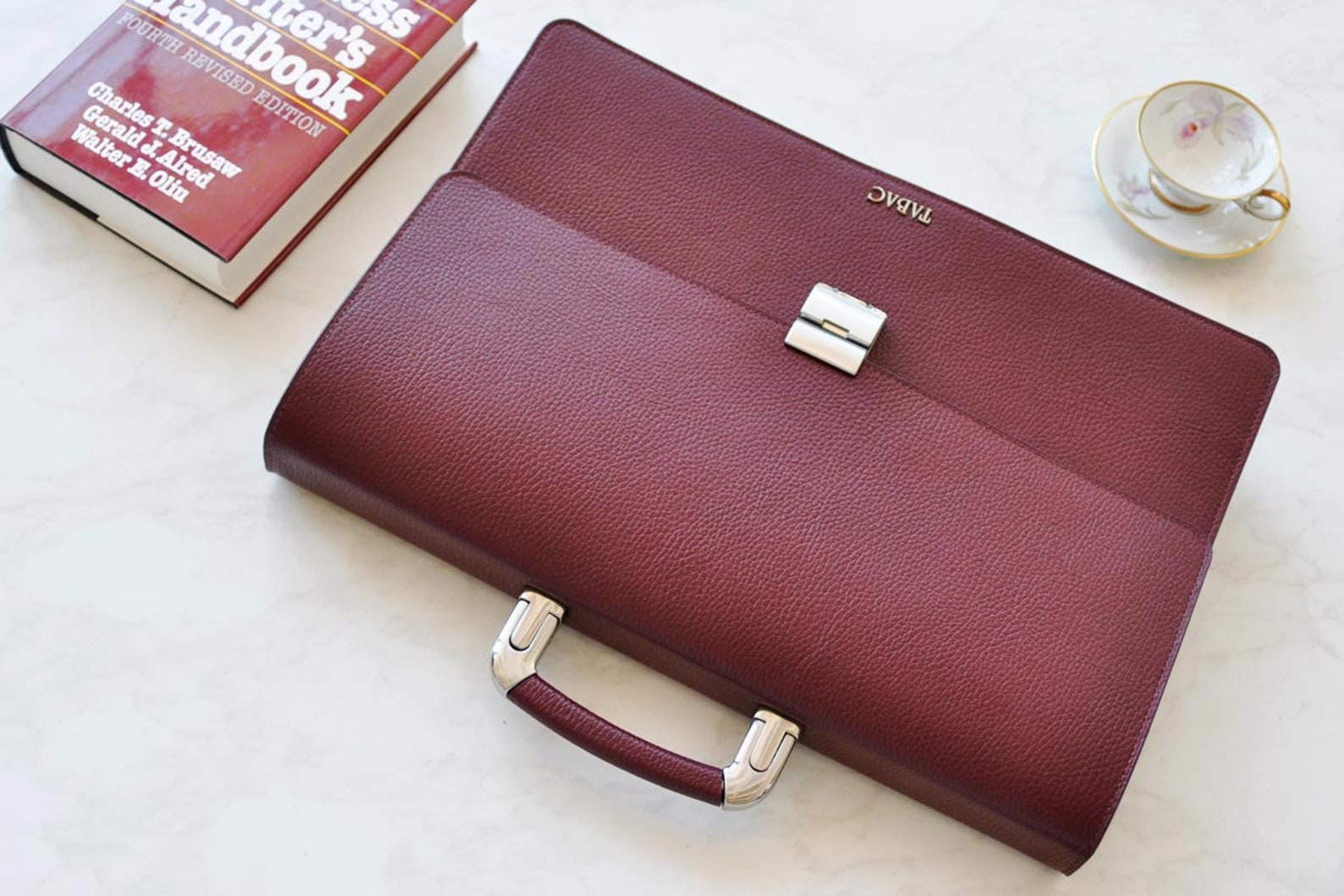 Leather Briefcase Women Dark RED Briefcase Lawyers Bag - Etsy