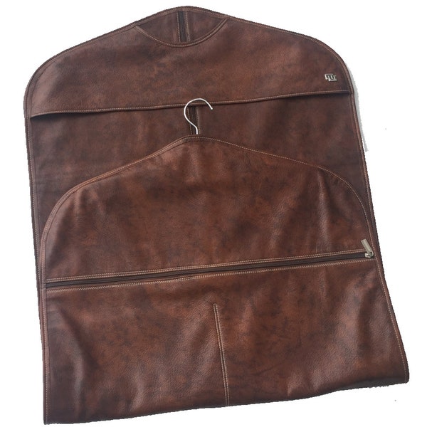 Leather Garment Bag - Etsy