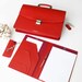 Leather Briefcase Women, ORANGE Leather Briefcase, Lawyers Bag, Classic ...