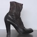 MICHEL PERRY - Smooth Bicolored Leather Slip Ons Ankle Boots - Etsy