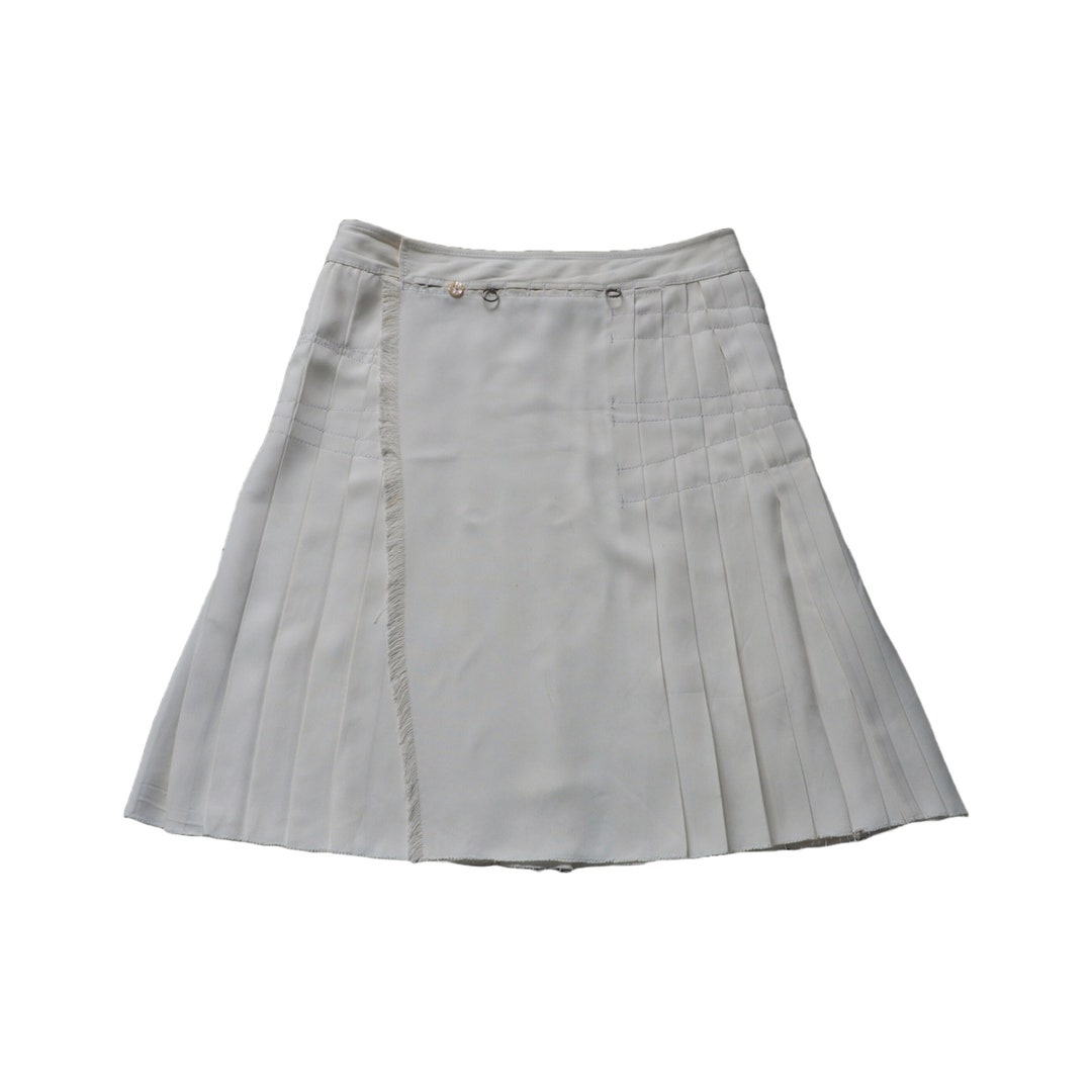 JEAN-PAUL GAULTIER - Ivory Kilt With Metal Loop Details - Etsy