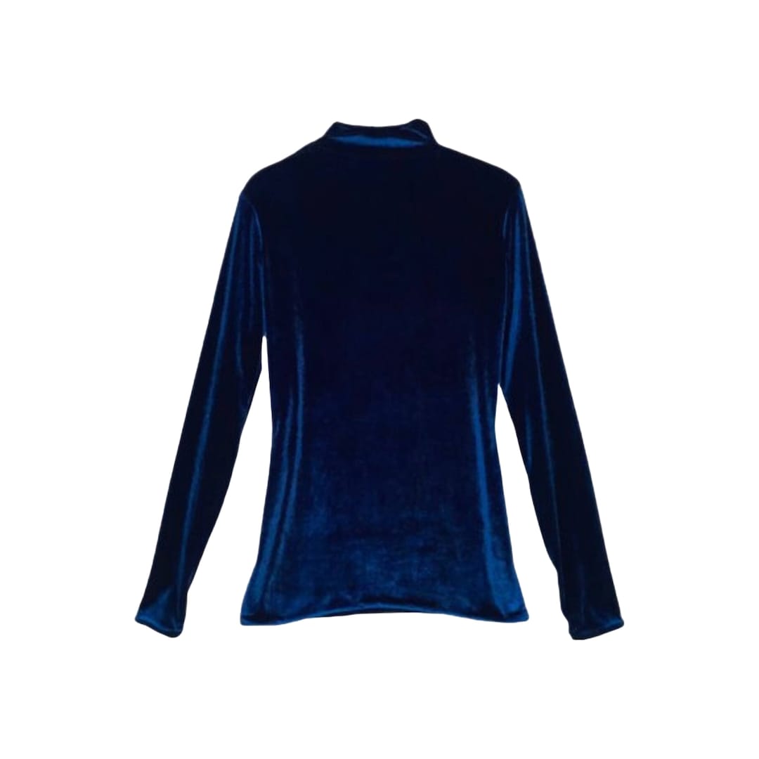 Handmade Turquoise Iridescent Velvet Turtleneck Jumper - Etsy