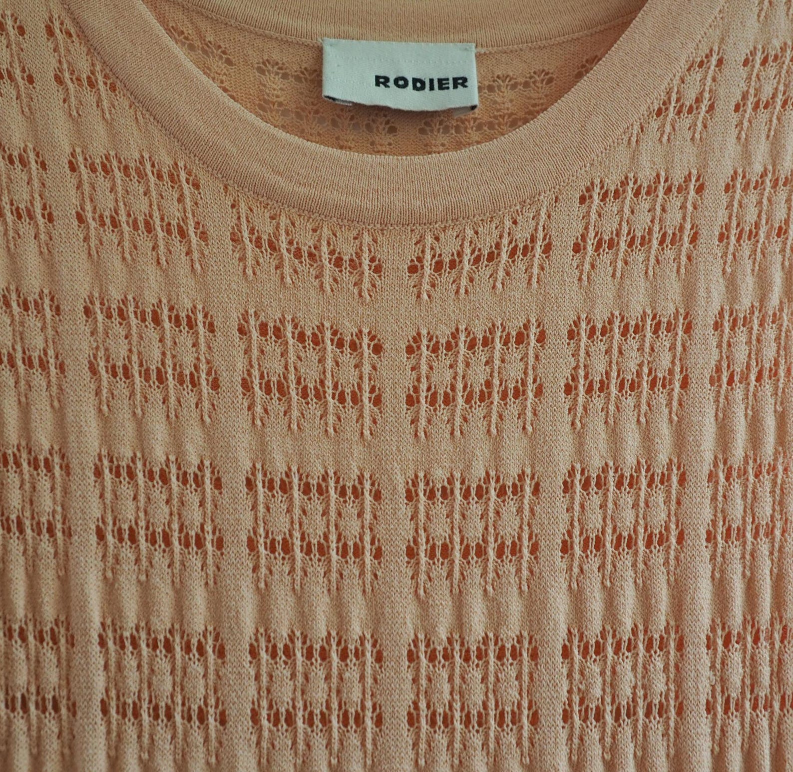 RODIER - Pink Dress With Crochet Details - Etsy