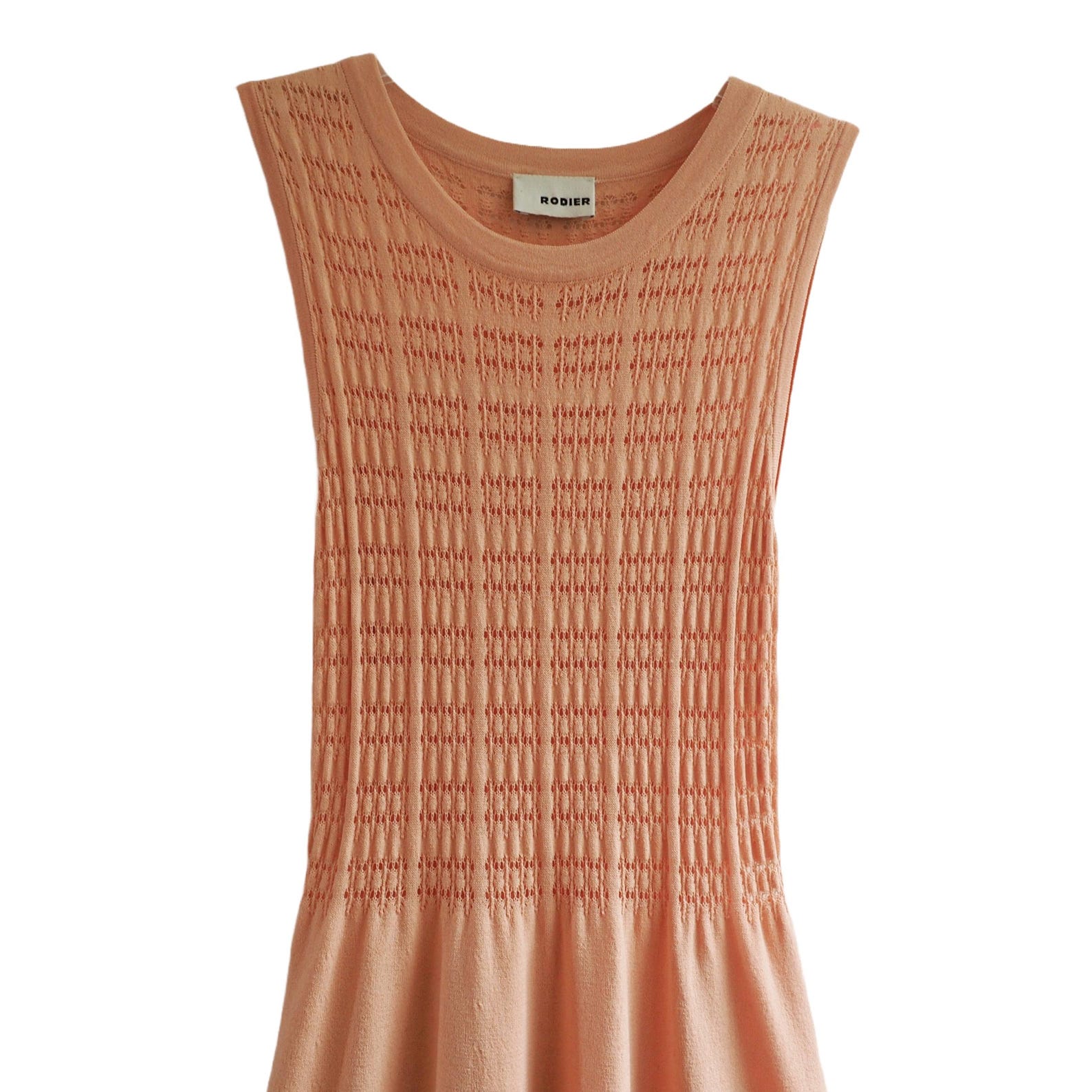 RODIER - Pink Dress With Crochet Details - Etsy