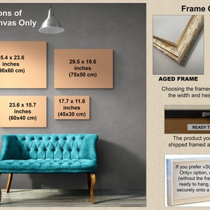 Islamic Canvas Wall Arts With Aged Frame for Living Room, Wedding Gifts ...