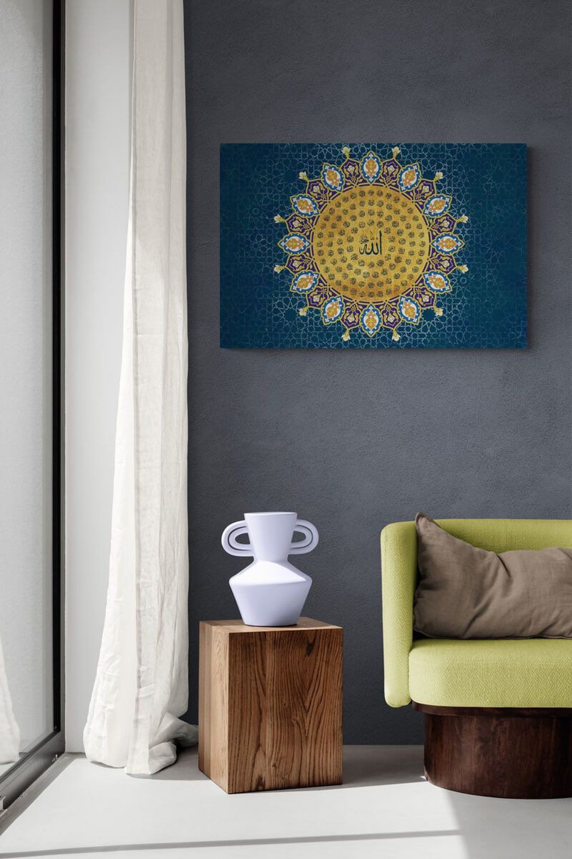 99 Names of Allah Wall Art Islamic Wall Art Canvas Print - Etsy