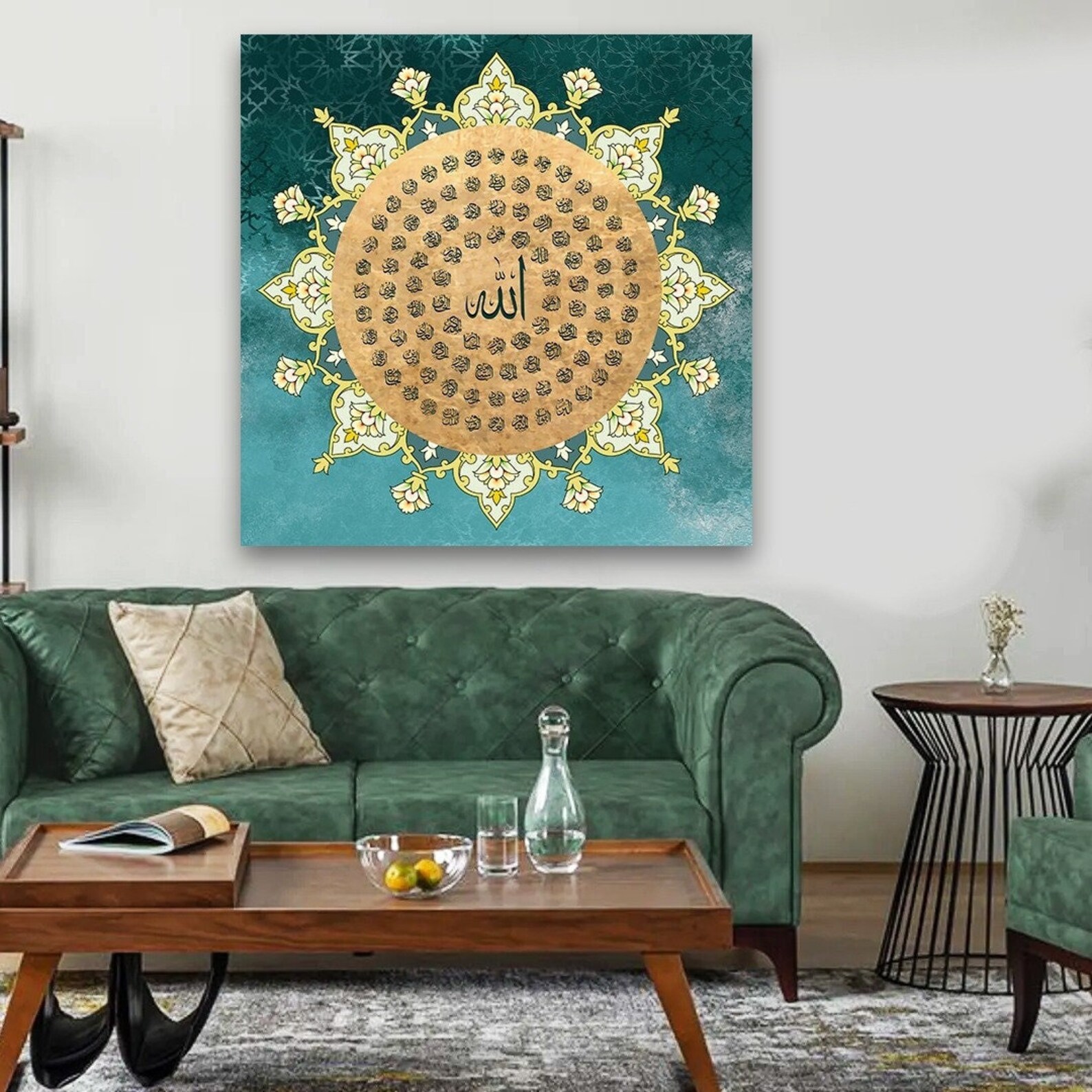 Names of Allah Islamic Canvas Print 99 Names of Allah Islamic - Etsy
