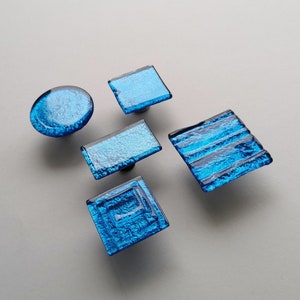 Cobalt Blue Accent Glass Knob. Blue Glass Knob. Artistic Blue Glass ...