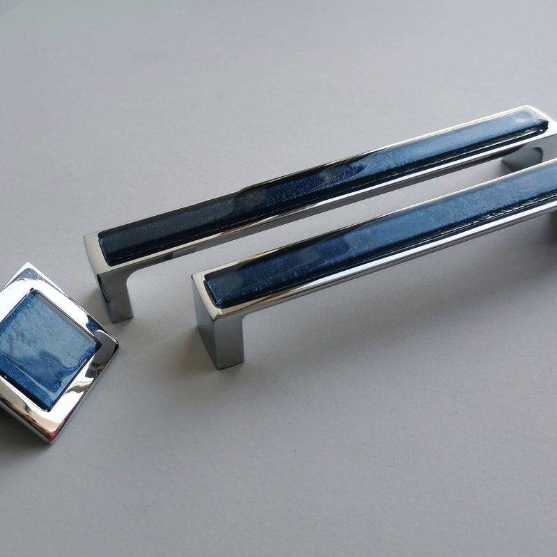 Blue Drawer Pull - Etsy