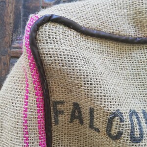 Coffee Sack Footstool Ottoman Recycled Each Unique and Beautiful Filled ...