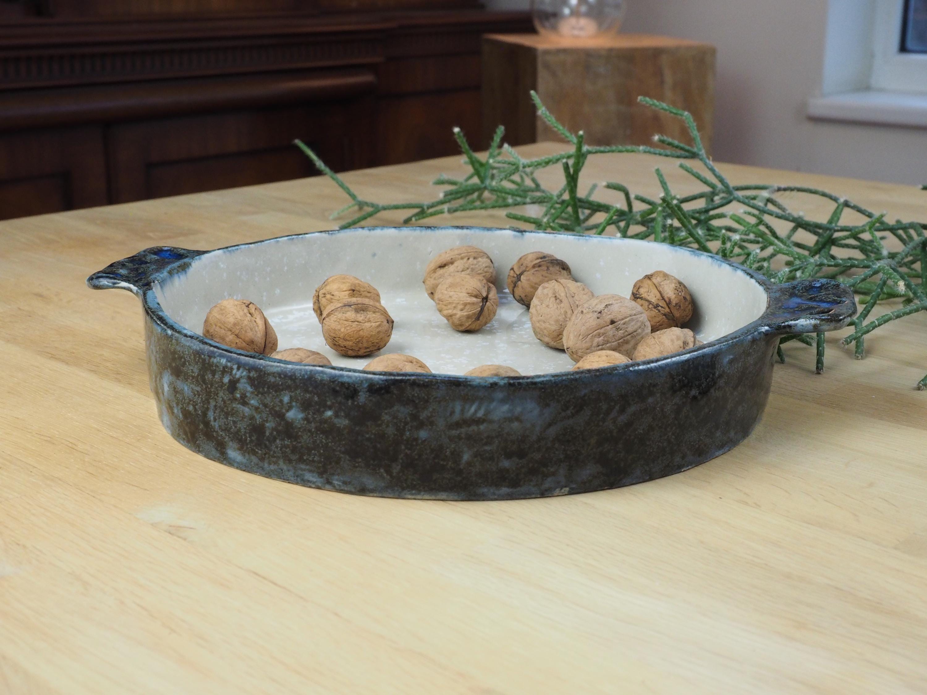 Handmade Ceramic Baking Dish – Rustic Pottery Bakeware – Oven Safe ...
