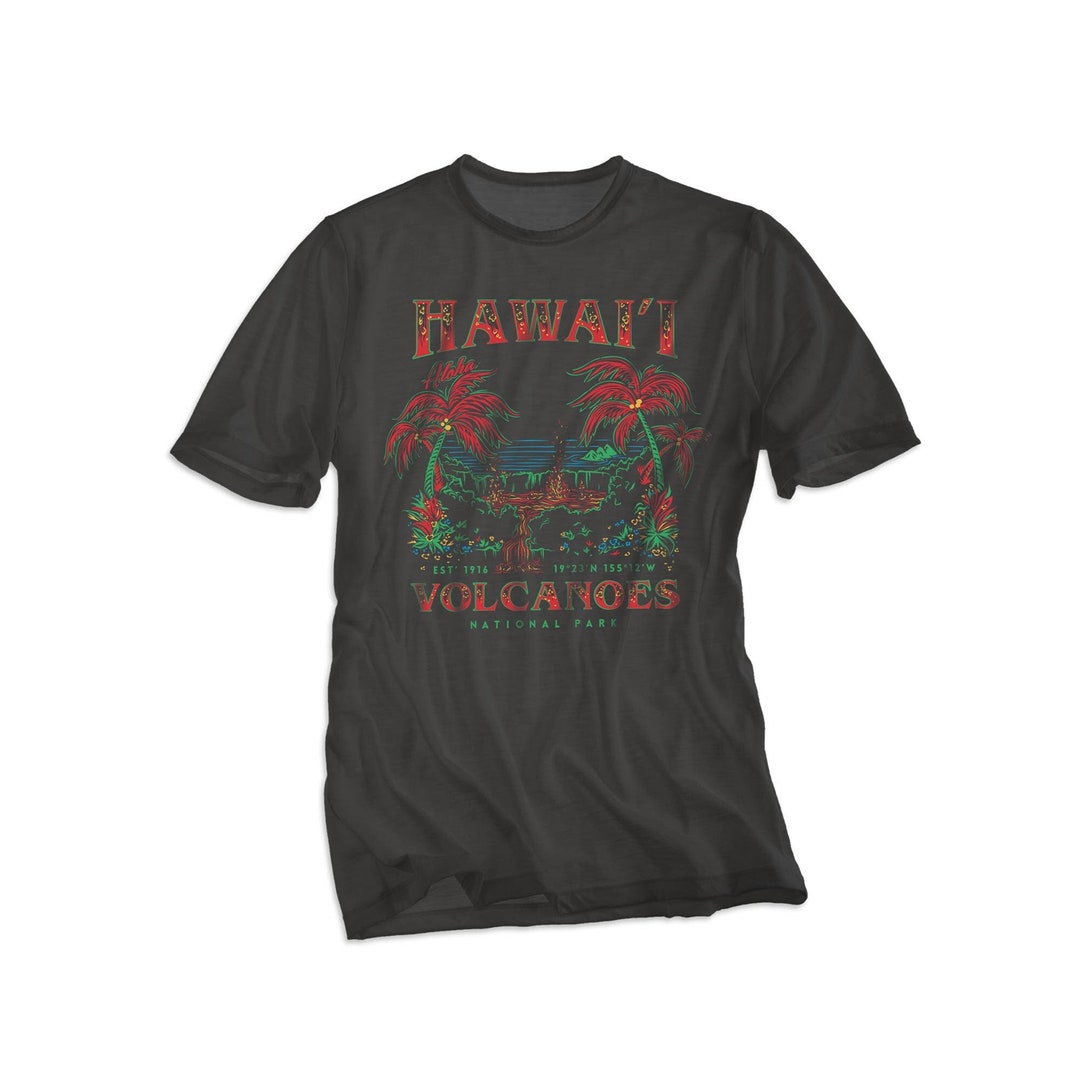 Hawaii Volcanoes National Park Shirt - Unisex Vintage Style Tee - XS S ...