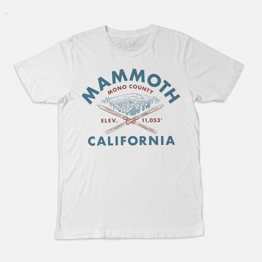 Mammoth Resort California T-shirt Snowboarding Skiing Apparel - Made in ...