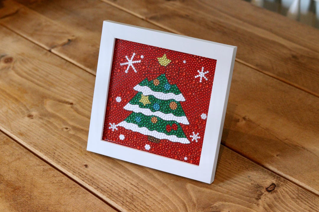 Christmas Tree Diamond Painting Kit- Festive Wall Art/picture With Pen ...