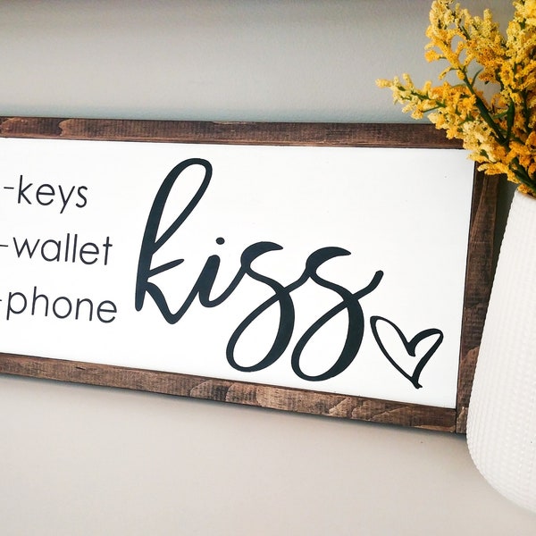 Keys Phone Wallet Sign - Etsy