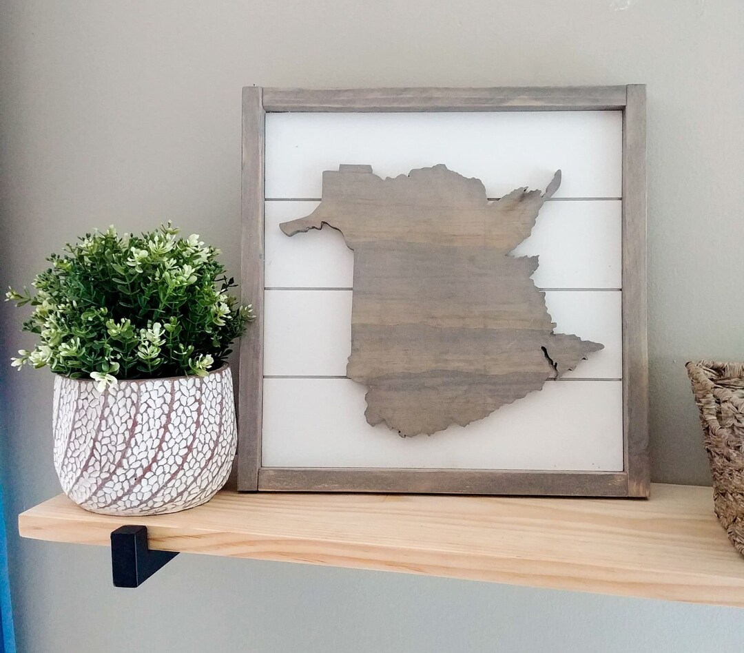 New Brunswick 3D Wood Sign | Province Sign | New Brunswick Home Decor ...