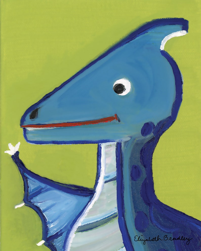 Bright Colored Dinosaur Portraits - Kid Decor - High Quality Giclee ...