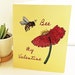 Bee My Valentine Card - Etsy
