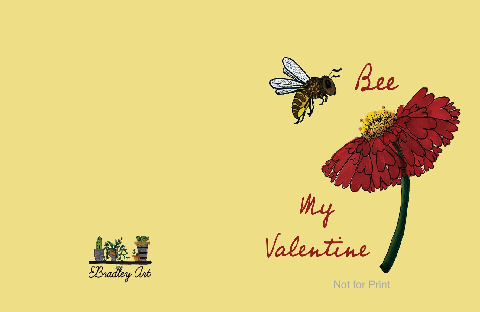 Bee My Valentine Card - Etsy