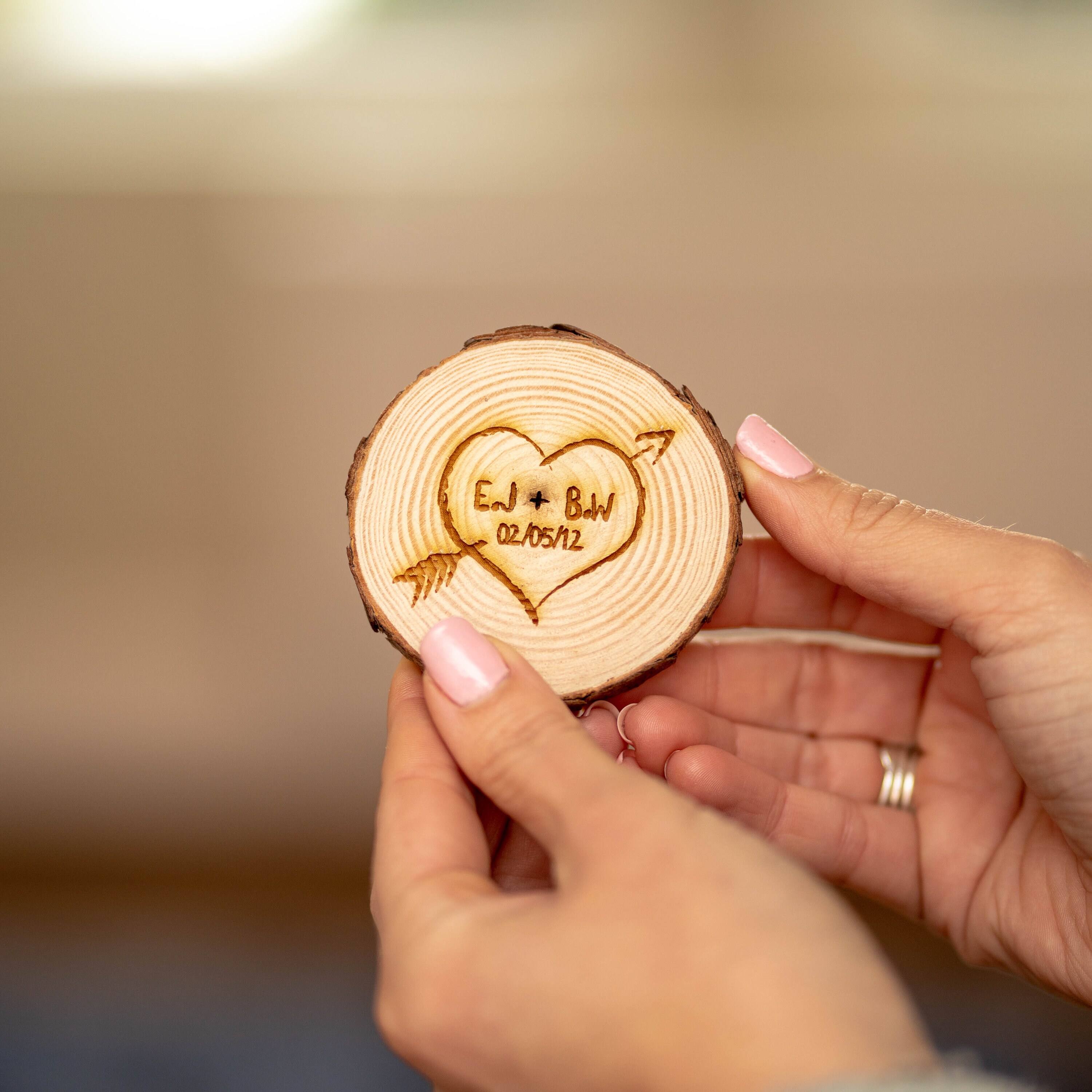 Carved Wooden Love Token - Etsy