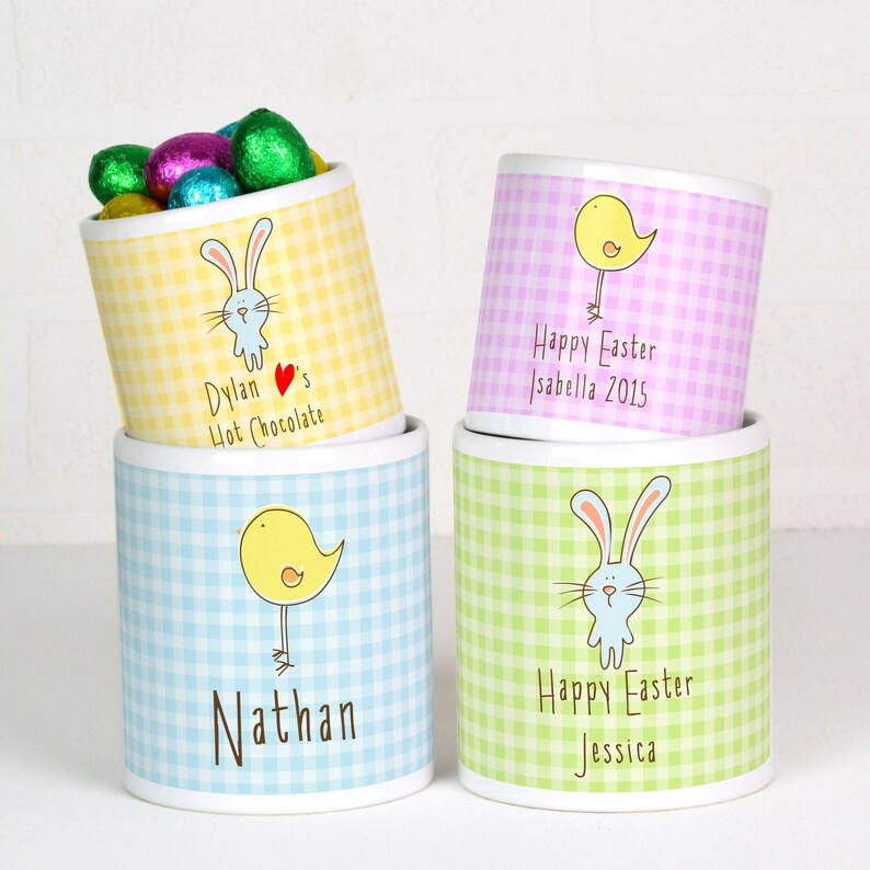 Personalised Easter Mug With Chocolate Eggs - Etsy
