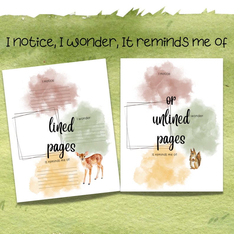 Nature Study | Printable Journaling Pages | Nature Journaling for Kids ...