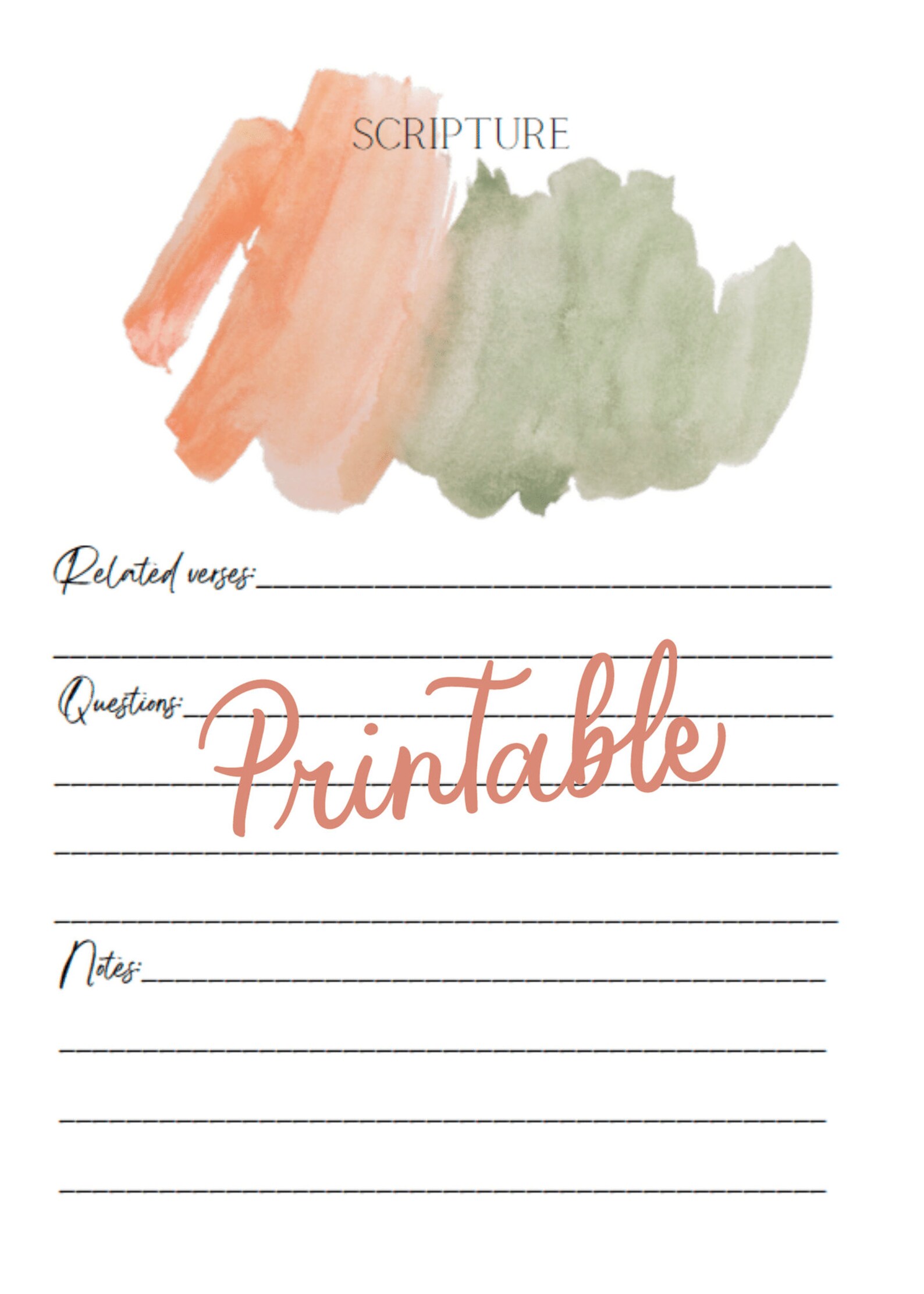 Printable Verse Mapping Pages- Scripture Study- Map Out Bible Verses ...