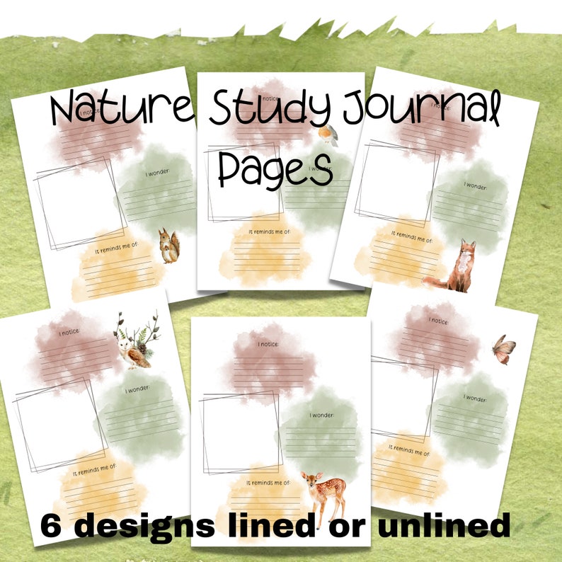 Nature Study | Printable Journaling Pages | Nature Journaling for Kids ...