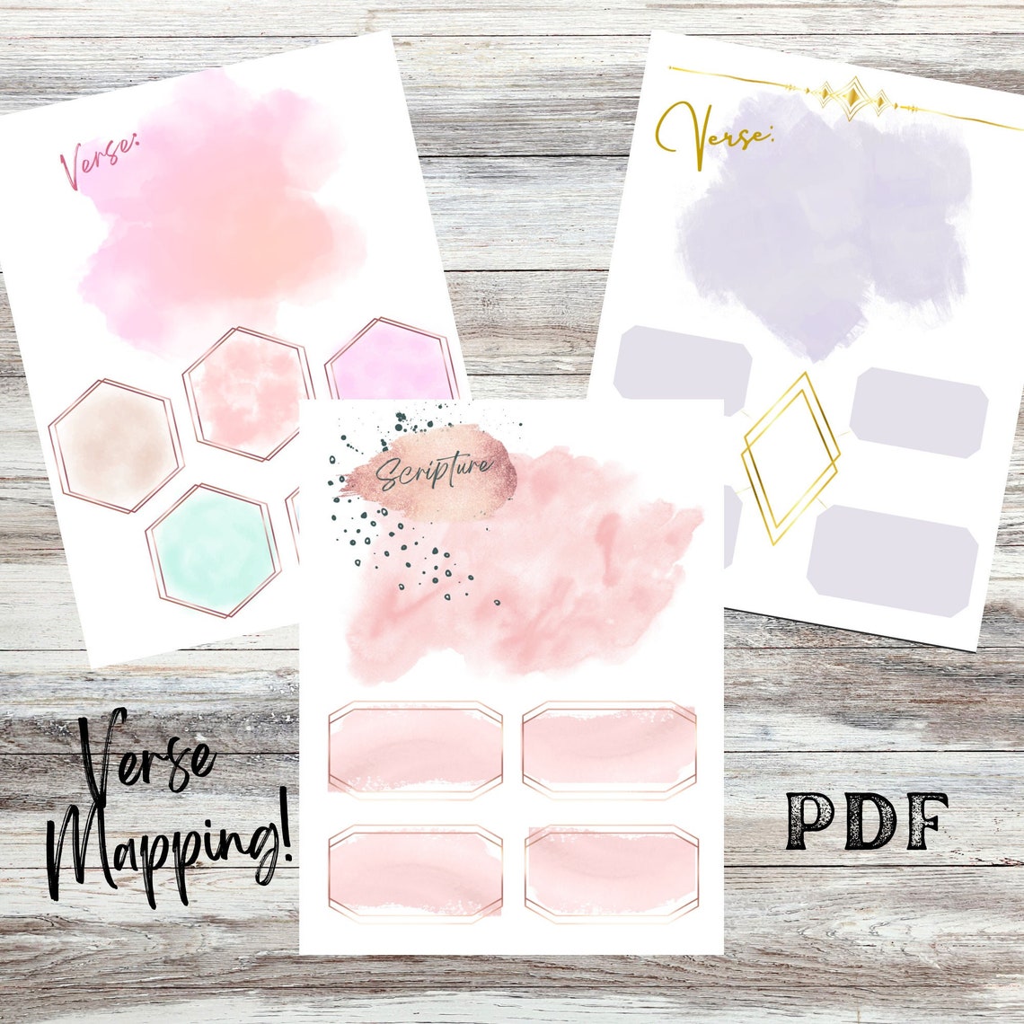 Printable Verse Mapping Pages Scripture Study Map Out Bible - Etsy