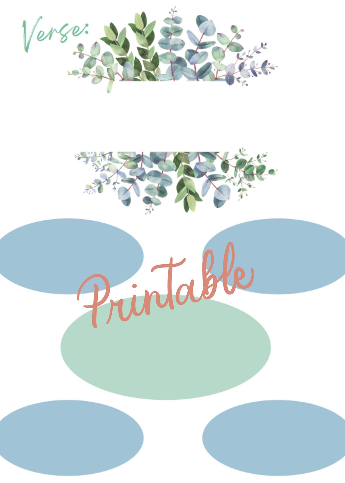 Printable Verse Mapping Pages- Scripture Study- Map Out Bible Verses ...