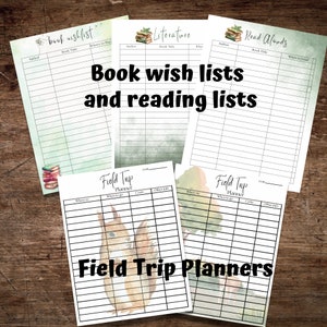 Homeschool Planner Charlotte Mason Inspired Nature Themed Curriculum ...