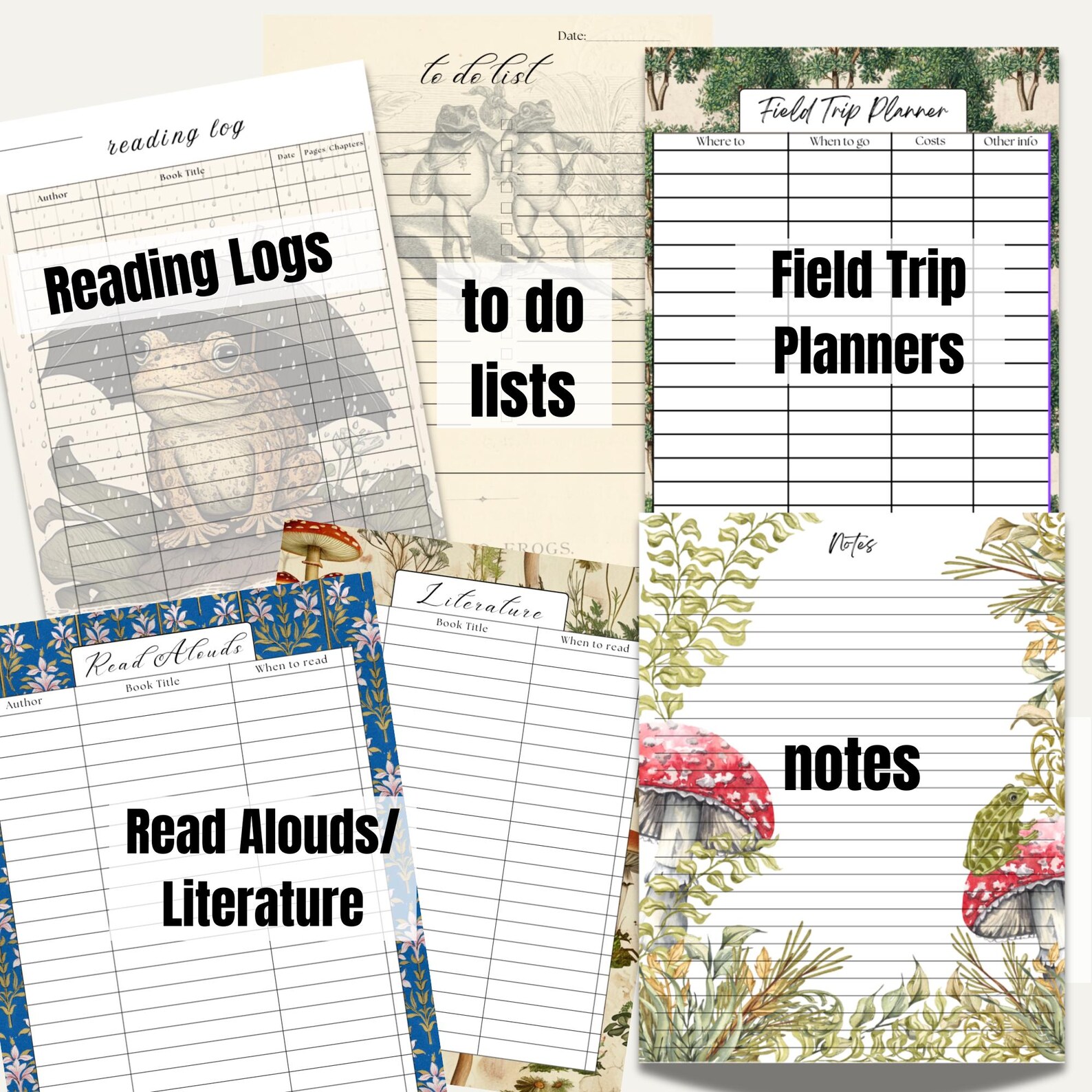 2025 2026 Printable Homeschool Planner | Vintage Storybook Theme | SO ...