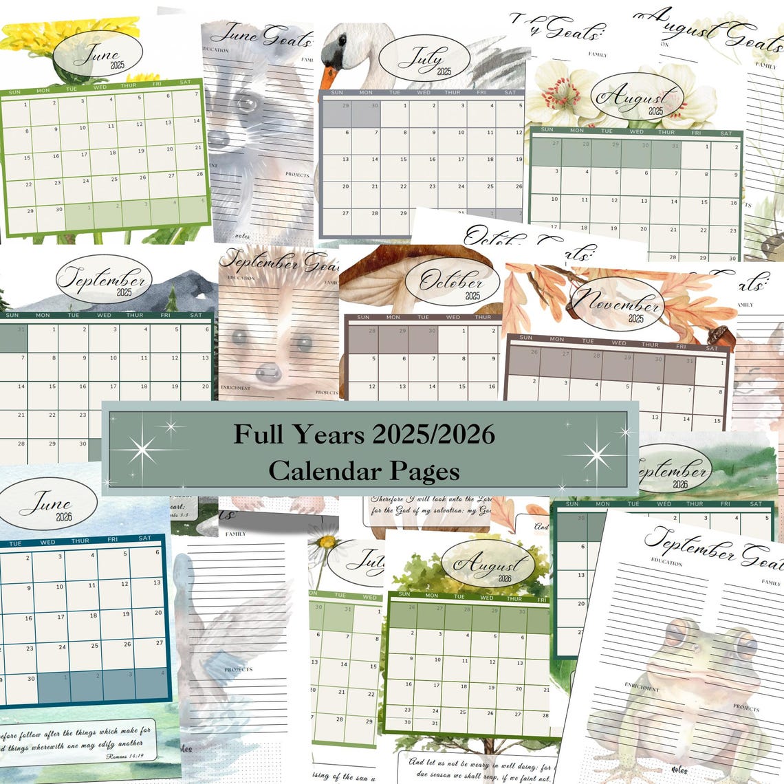Homeschool Planner Printables 2025 2026 | Charlotte Mason Inspired ...