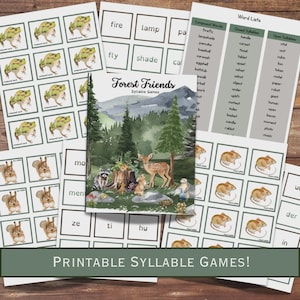 Printable Phonics Game | Syllables Game | Homeschool Printables ...