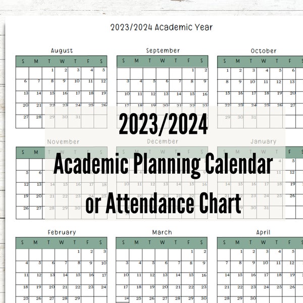 Homeschool Wall Calendar - Etsy