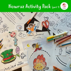 Nowruz Activities Pack (part 1 & 2) Bundle, I Spy Worksheets, Haft-seen ...
