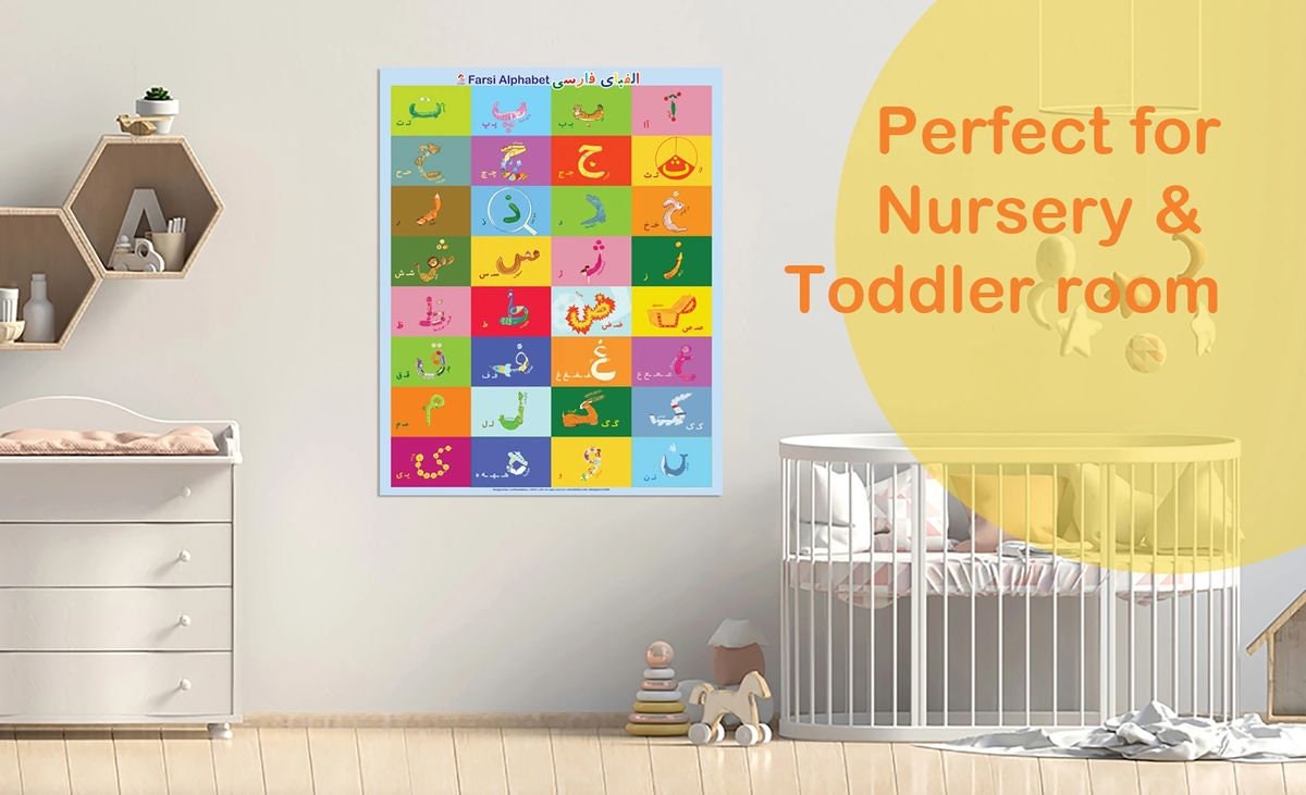 Farsi Alphabet Posters 2pack Set (pictorial Poster & Manuscript Writing ...